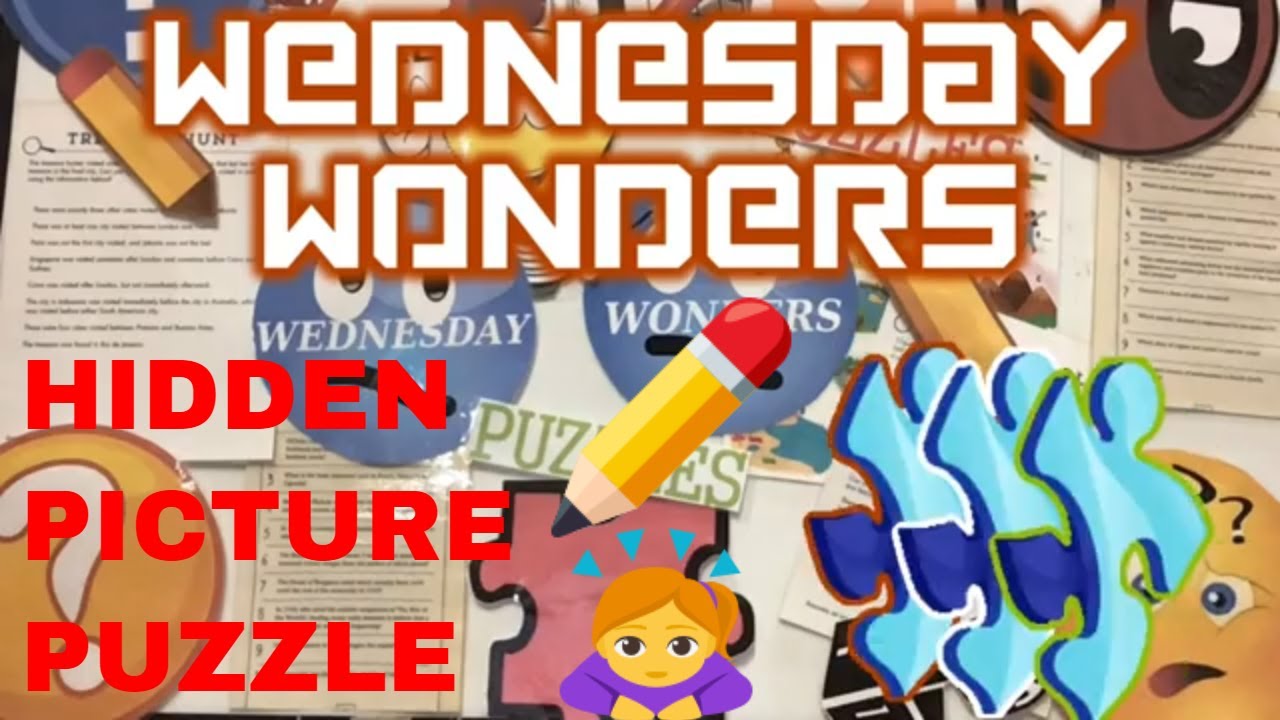 HIDDEN PICTURES: SENTENCE! Wednesday Wonders Puzzle! - YouTube