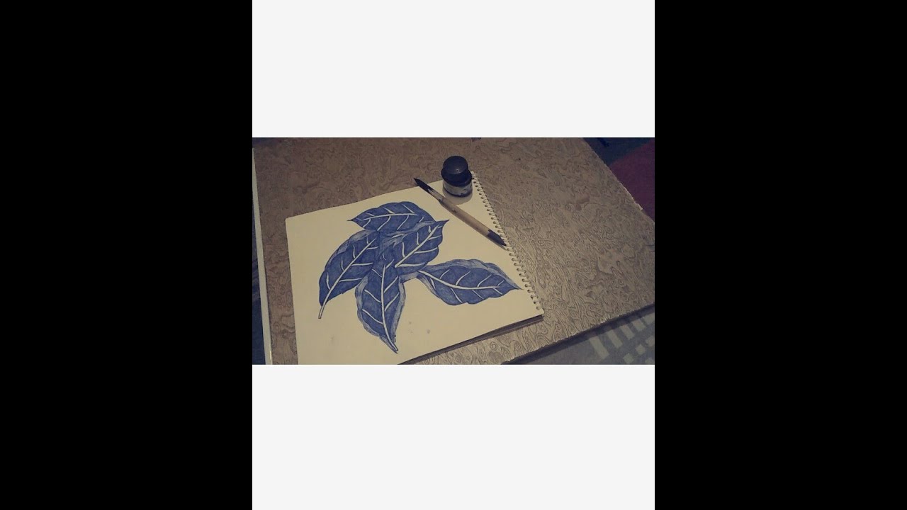 How To Draw A Leaf and Shading by Read Pen Step by Step for Beginners ...