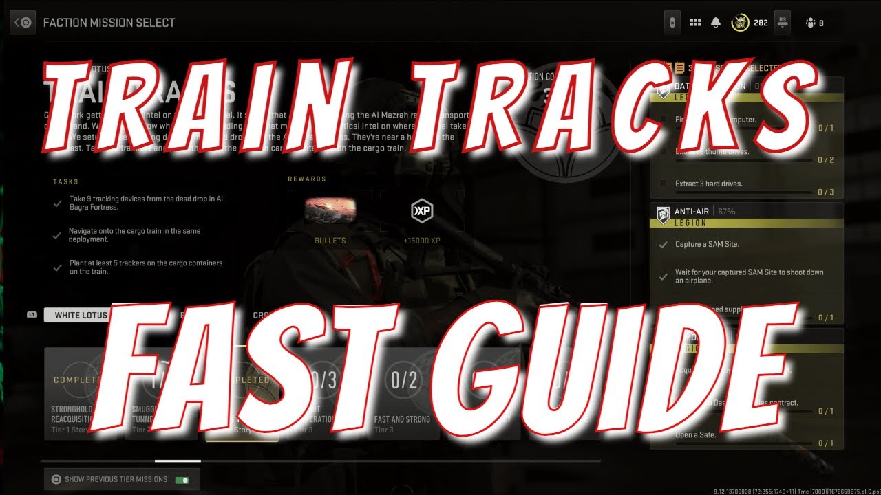 Mw2 Dmz *TRAIN TRACKS* Fast Guide !! (Whit Lotus Tier 2 Story Mission ...