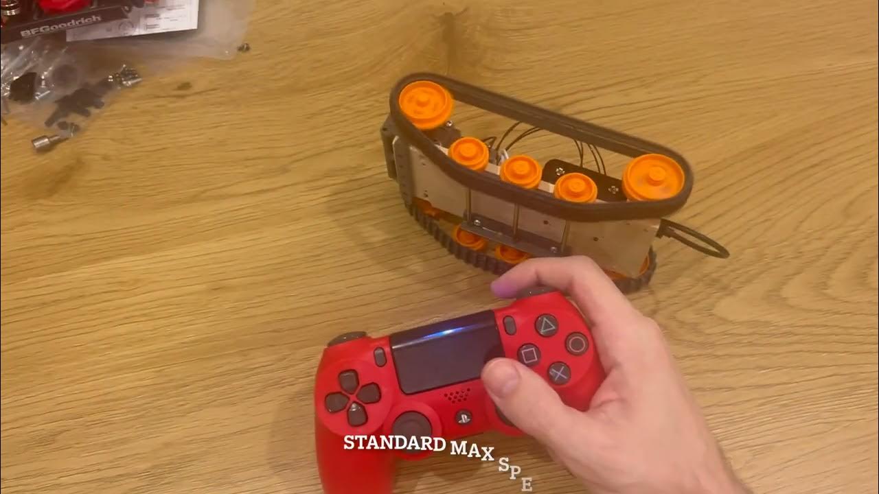 Tamiya Tracked Chassis controlled with DualShock 4 gamepad and Pi Pico - YouTube