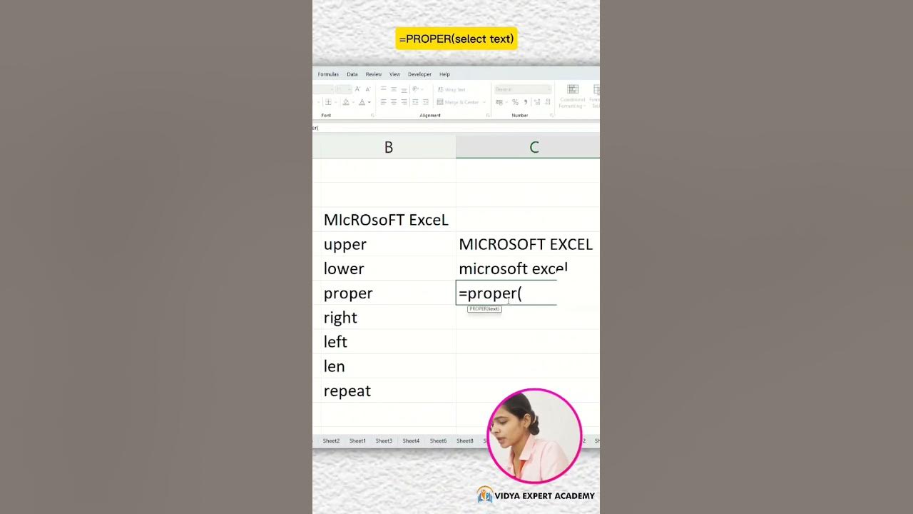 TEXT FORMULAS IN MS EXCEL || 📃📚 #excel #excelformula #exceltips #excelclub #exceltricks - YouTube