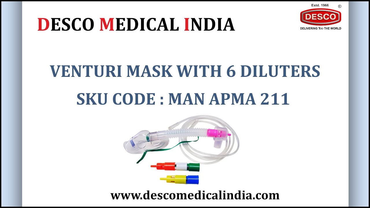 VENTURI MASK WITH 6 DILUTERS - YouTube
