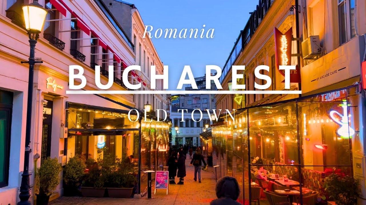 Bucharest Romania 🇷🇴 | The Old Town | 4K Cinematic Video #bucharest # ...