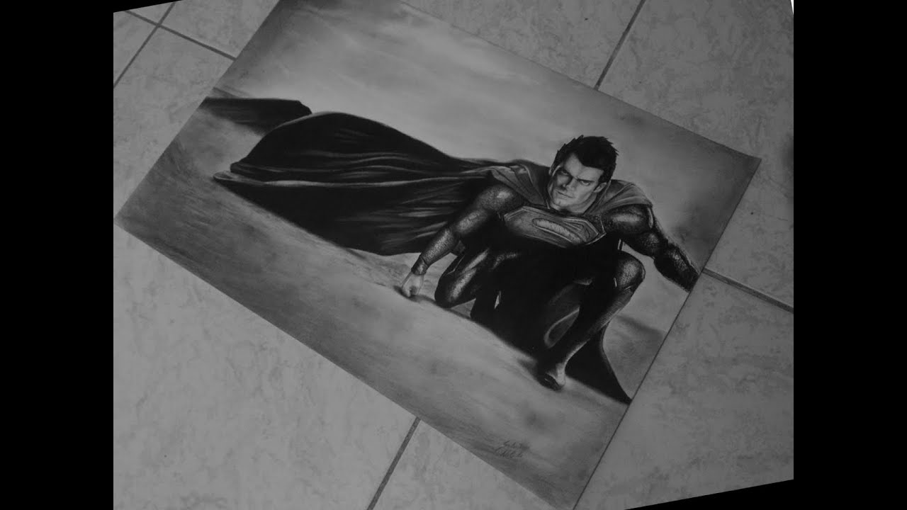 Man of steel - Speed Drawing - YouTube