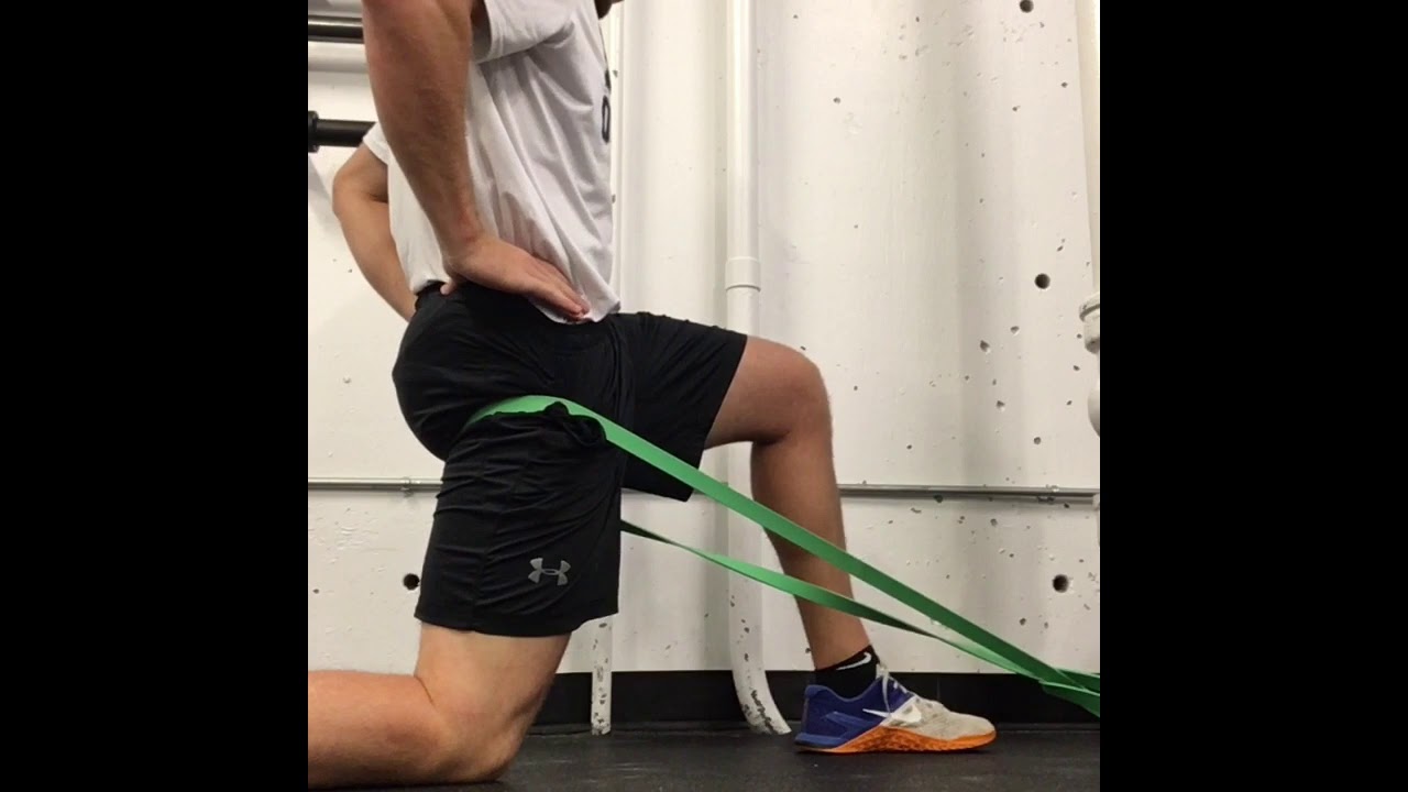 Banded Hip Flexor Rocker Mobility - YouTube