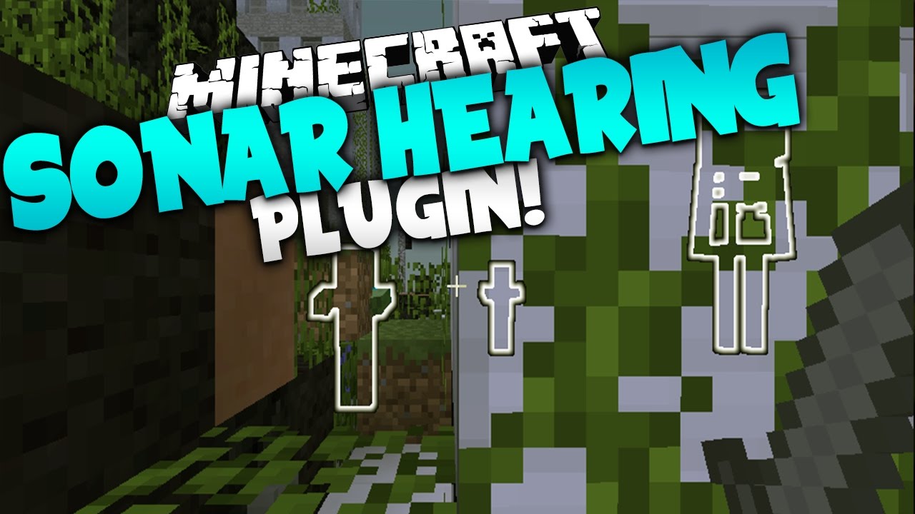 SONAR HEARING! | Minecraft Plugin Tutorial - YouTube