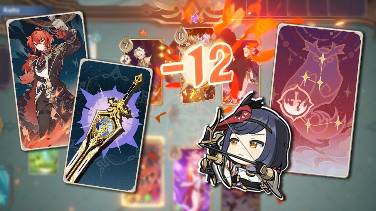 Diluc, The Bell and Sara's Buff | Genshin Impact TCG - YouTube