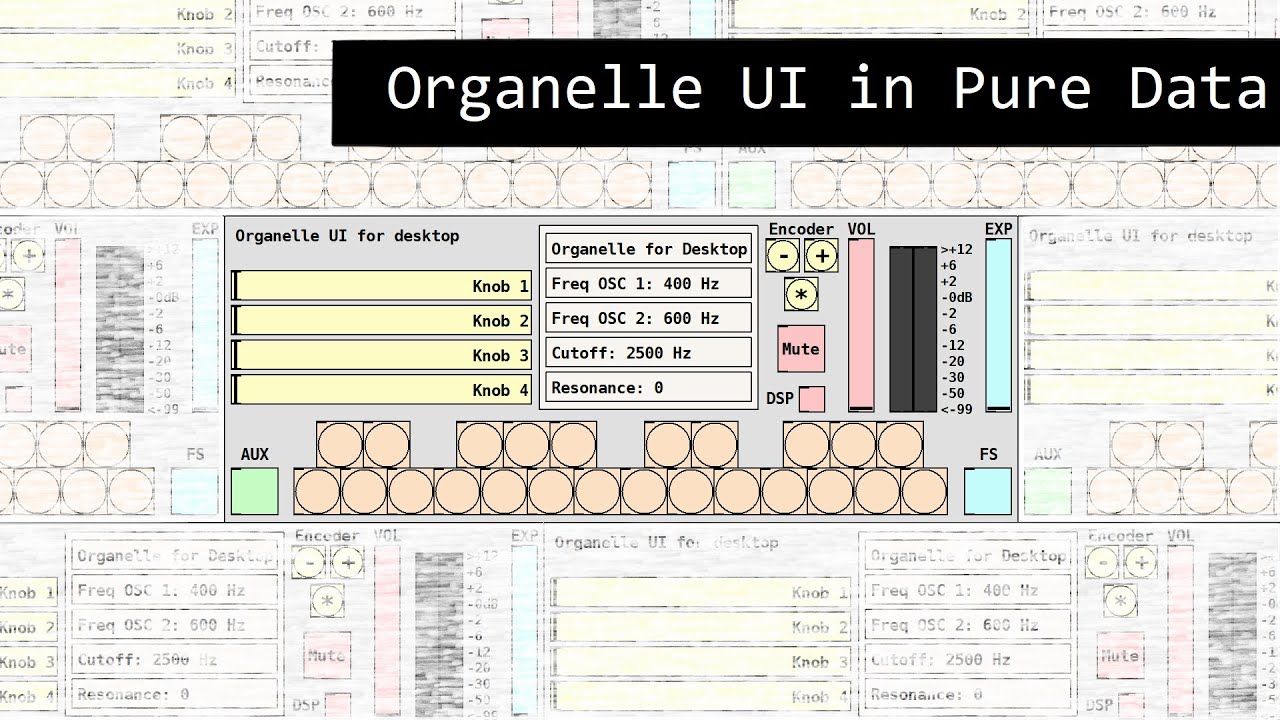Organelle UI in Pure Data - YouTube