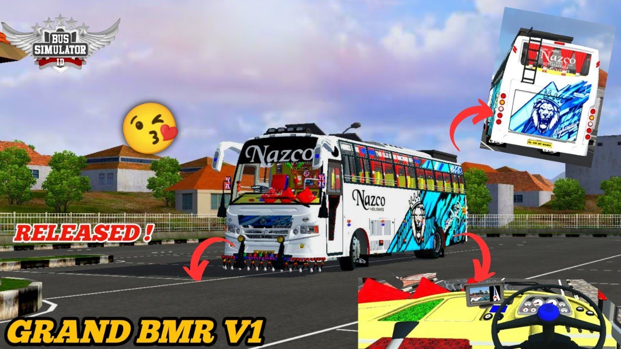 GRAND BMR BUS MOD RELEASED🤍🥰|| BMR V1||DOWNLOAD NOW#bussidmods #bmr ...