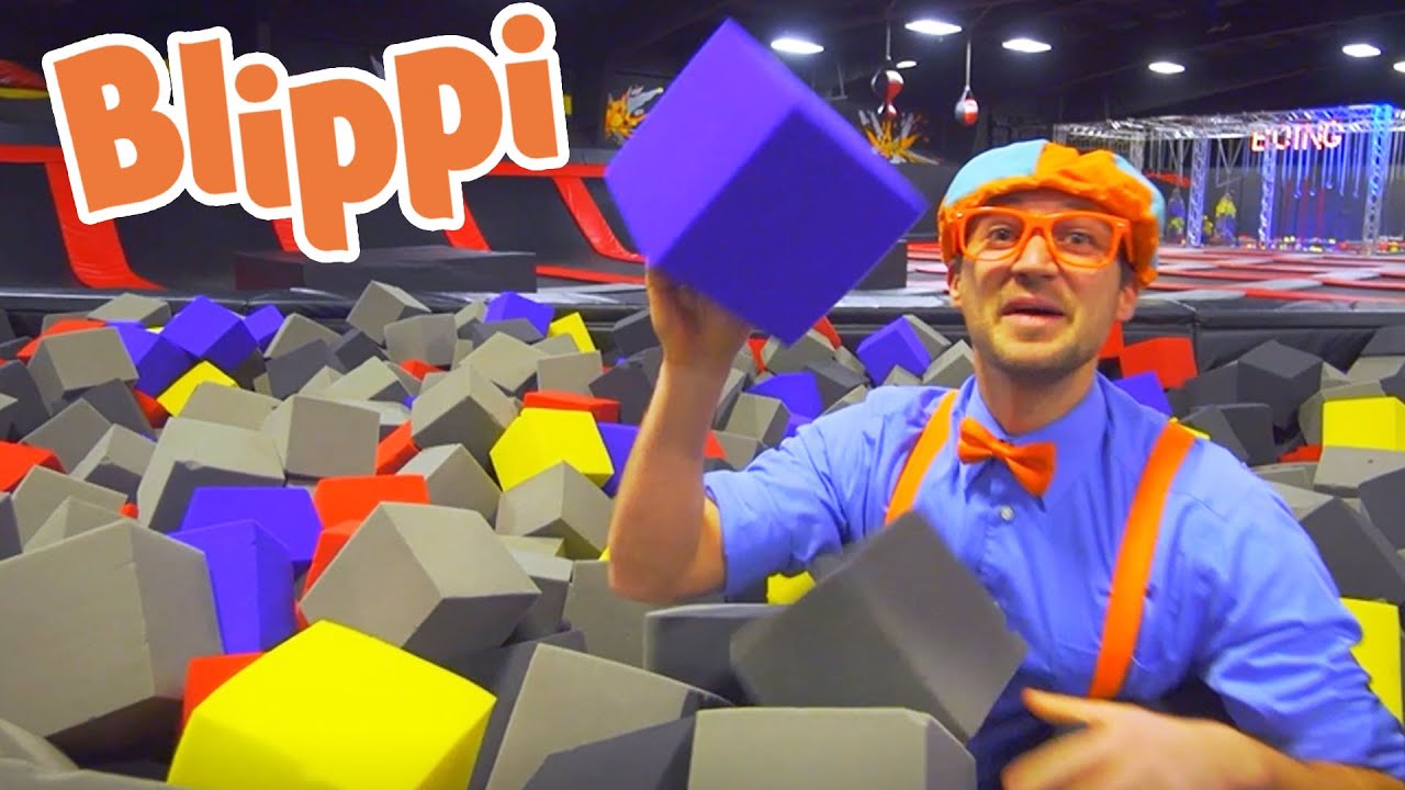 Trampoline Fun With Blippi & Learning Colors For Kids | Educational ...