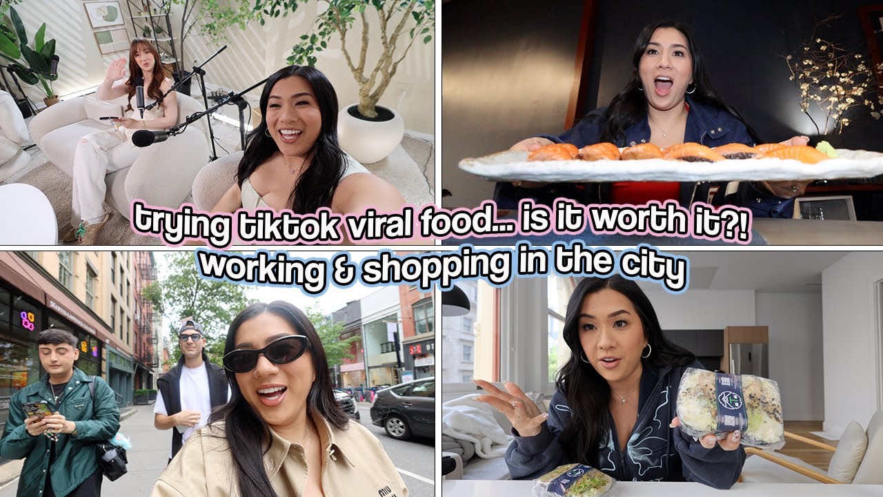 Trying Tiktok Viral Foods!! Is It Worth It!? Shopping and Working In ...