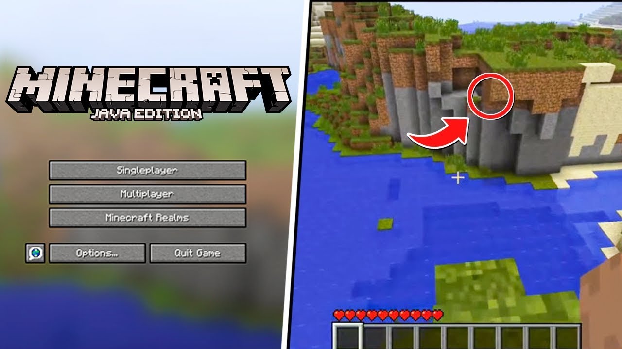 10 Segredos da TELA INICIAL do MINECRAFT que Você não Conhecia ! - YouTube