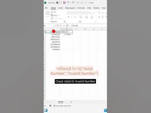 how to find invalid number in excel | computer classes | excel trick ...
