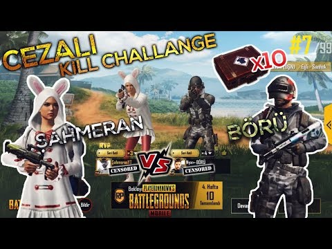 CEZALI KİLL CHALLENGE #1 PUBG Mobile [KLASİK PUBG KUTUSU CEZALI]