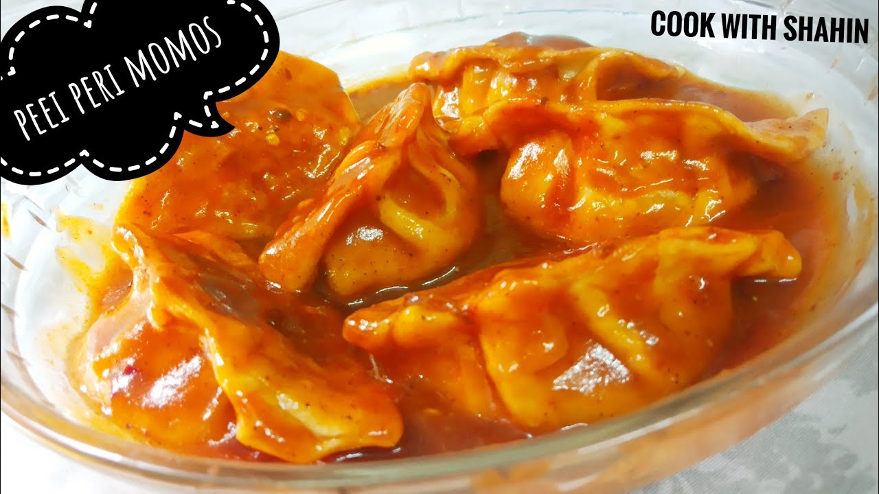 Peri Peri momos| momos in peri peri sauce | momo recipe - YouTube