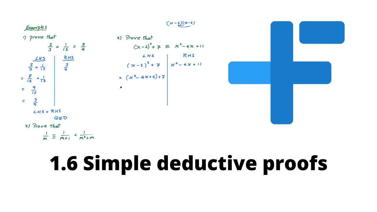 1 6 Simple Deductive Proofs IB Math AA Mr Flynn IB YouTube 1 6 Simple Deductive Proofs IB Math AA Mr Flynn IB YouTube