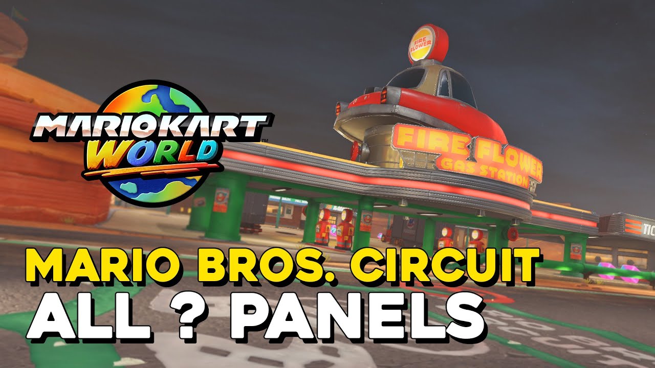 Mario Kart World Mario Bros Circuit All ? Panel Locations - YouTube