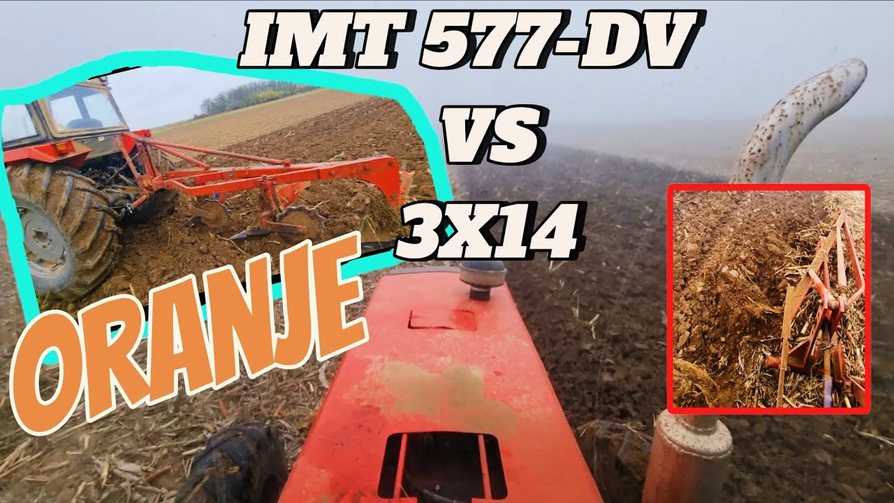 IMT 577-DV -Oranje sa 3x35 757.3,DREI SCHÄRE PFLÜGEN#farming #imt577dv ...