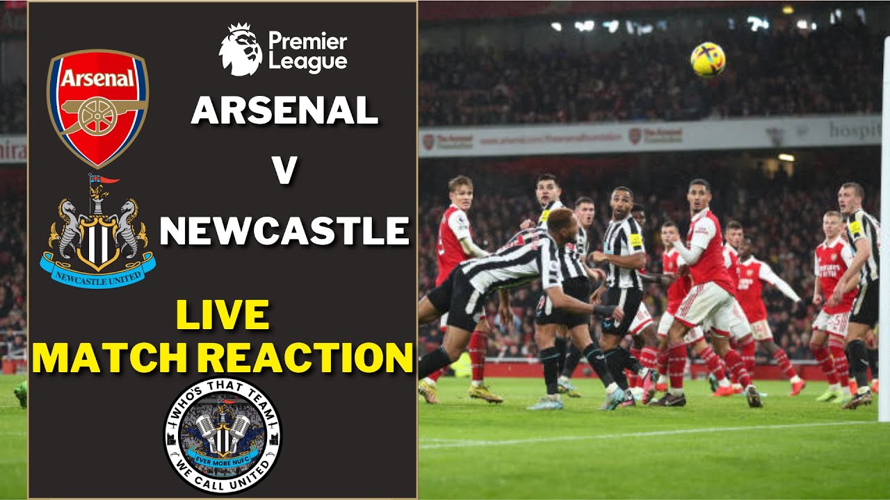 NUFC | LIVE MATCH REACTION | Arsenal 0 v 0 Newcastle United - YouTube