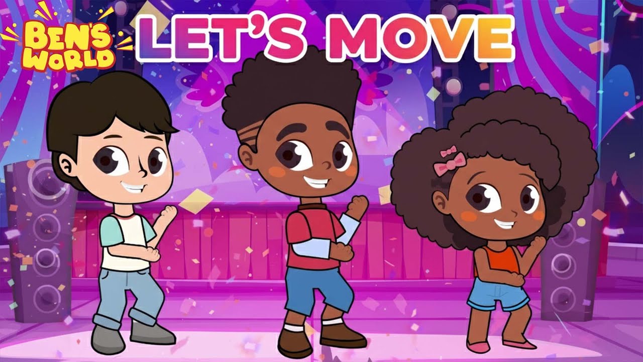 Let’s Move 🎶 kids action song 🚶‍♀️ with more fun nursery rhymes ...