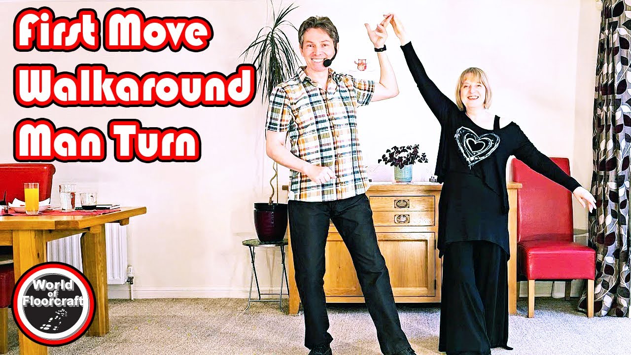 Intermediate Modern Jive - First Move Walkaround Man Turn - YouTube