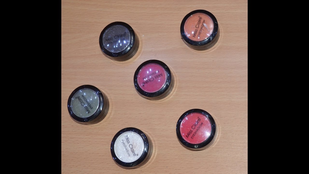 Miss Claire eye shadow pots Review - YouTube