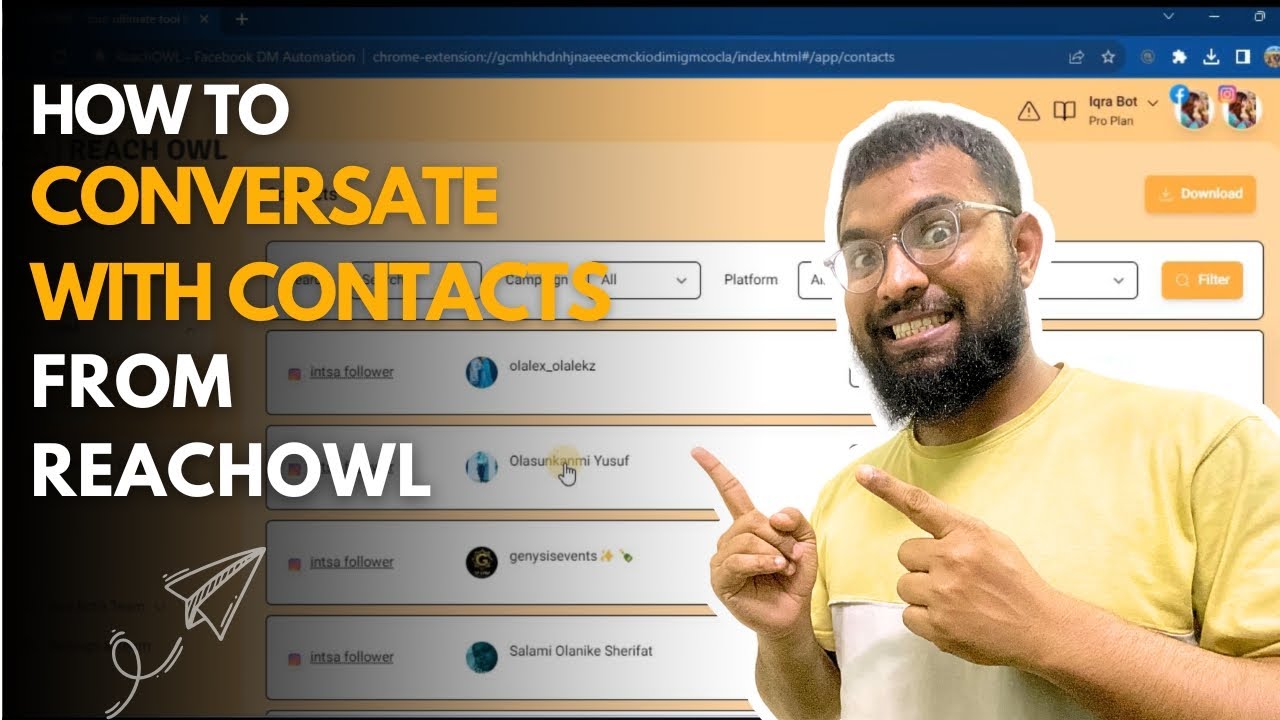 How to Conversate with Contacts from ReachOwl CRM - YouTube