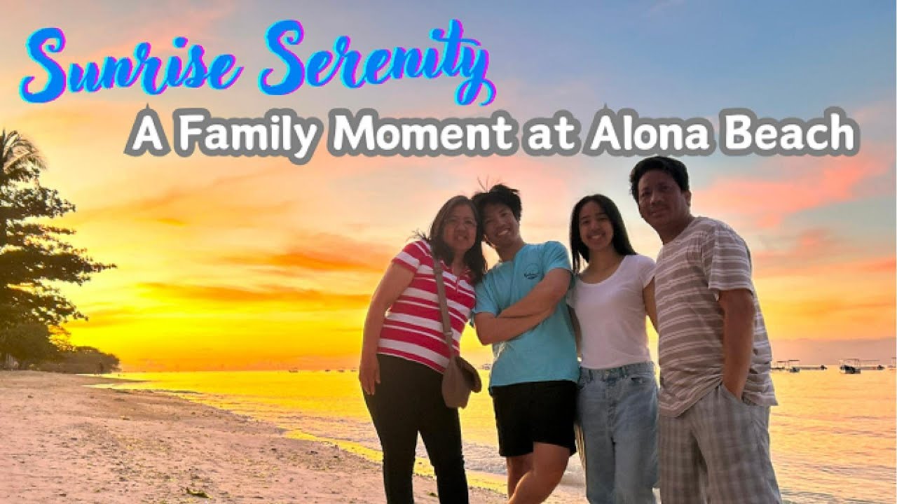 Sunrise at Alona Beach, Panglao Bohol #family #familytravel #bonding # ...