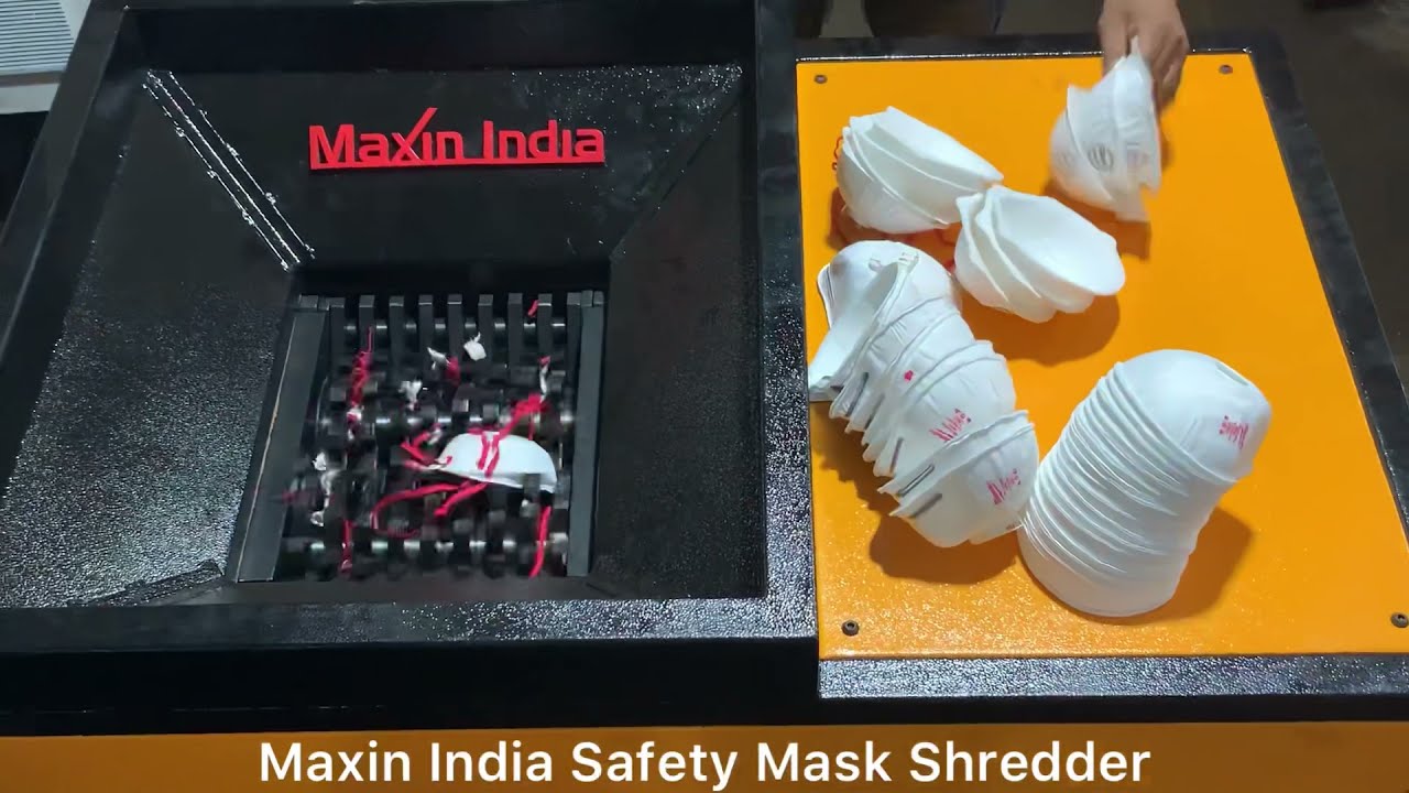 Face Mask Shredder, PPE Kit Crushing, PPE Kit Crusher, # ...