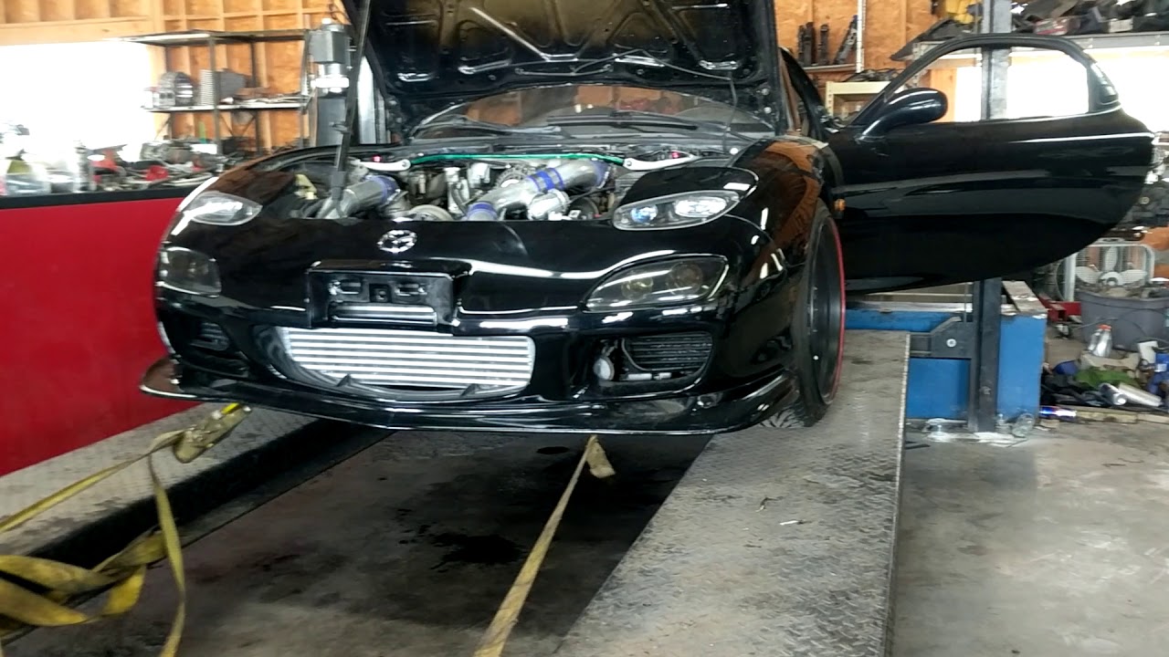 430hp street port rx7 fd s360 borgwarner - YouTube