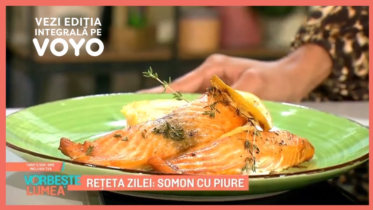 Rețeta zilei: Somon cu piure - YouTube