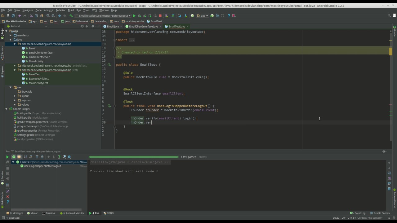 Android Mockito Tutorial - InOrder() - YouTube