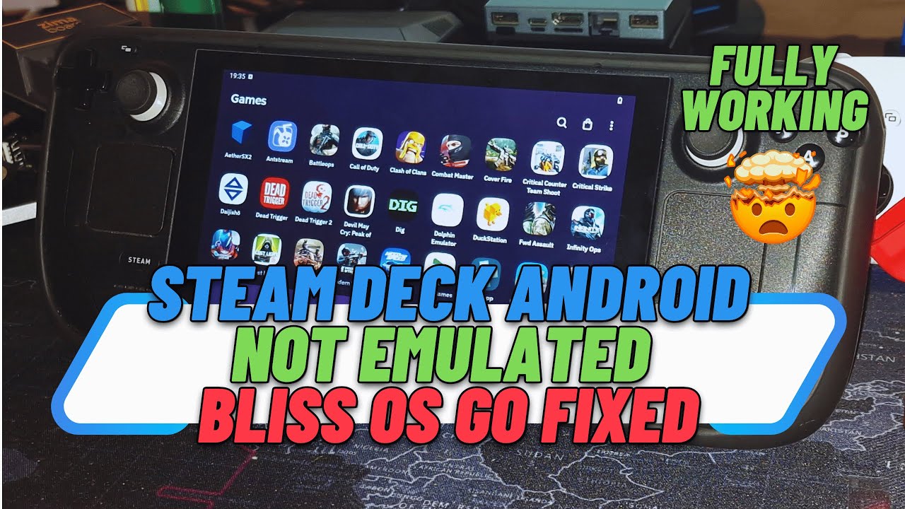Bliss OS Steam Deck bug fixes Install NOT EMULATED #steamdeck #android - YouTube
