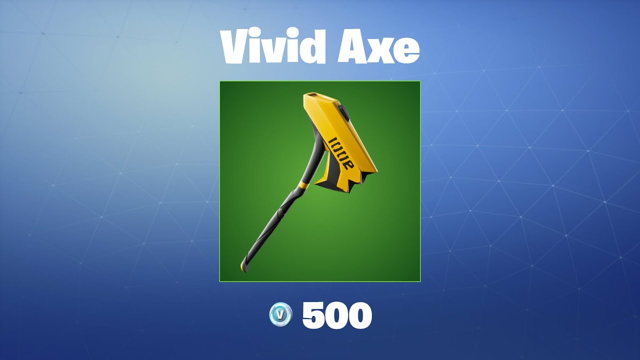 Vivid Axe | Fortnite Pickaxe - YouTube