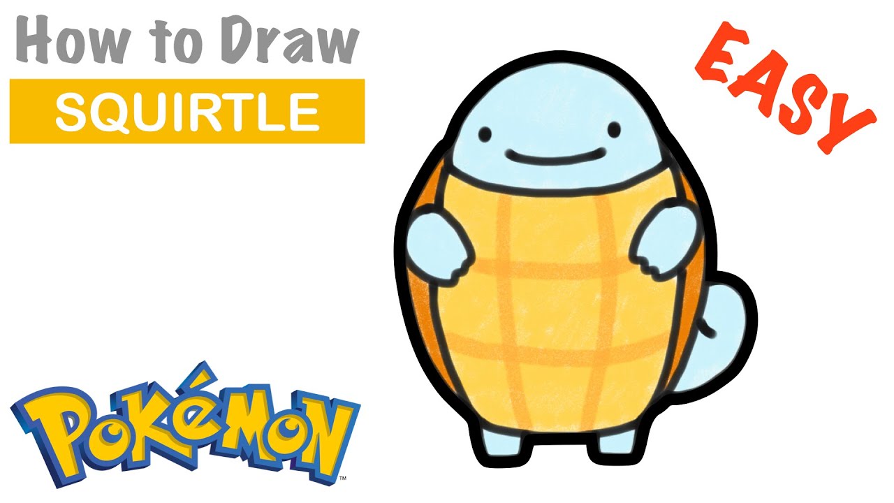 How to Draw Squirrel | Pokemon | Easy Drawing & Coloring for Kids - YouTube