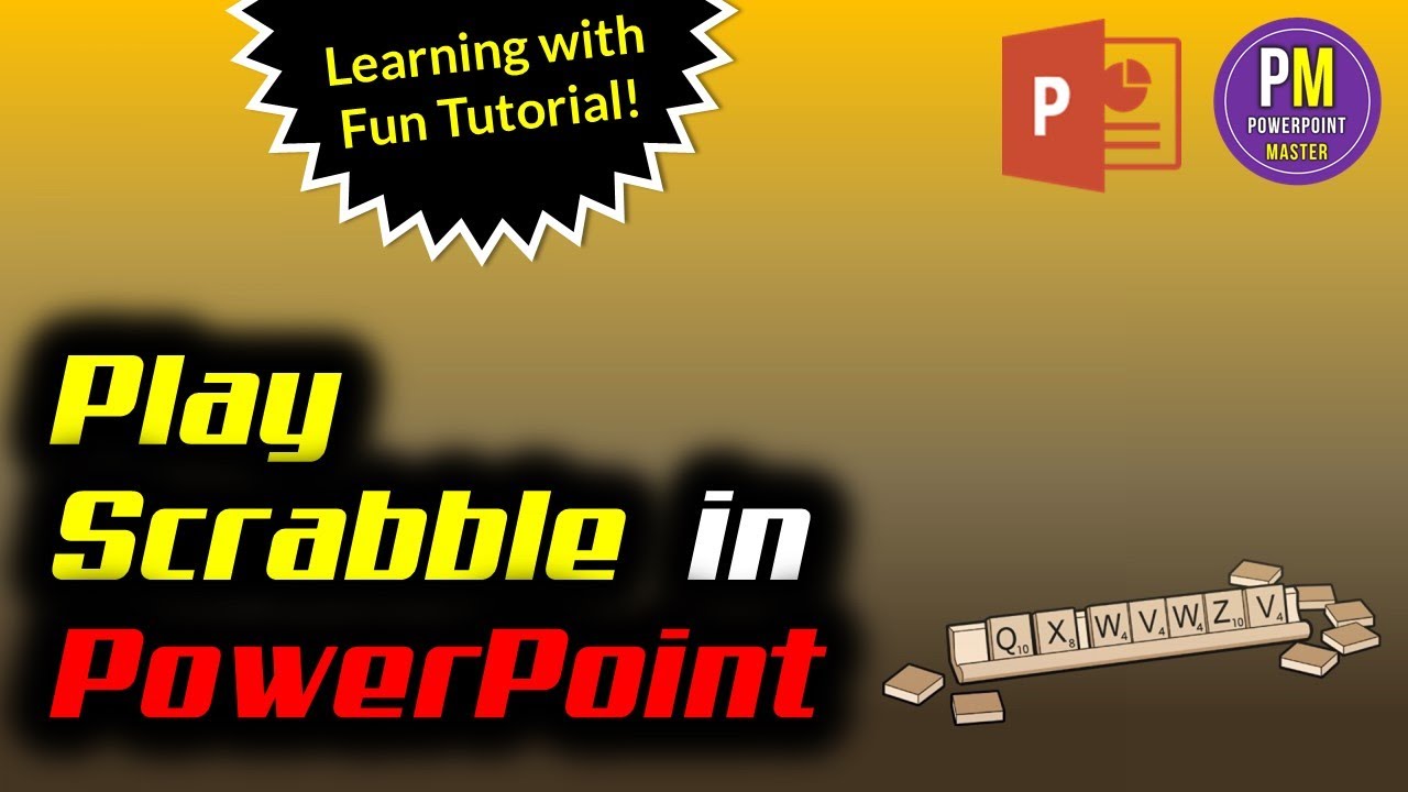 PowerPoint Game Tutorial Play Scrabble In PowerPoint PowerPoint PowerPoint Game Tutorial Play Scrabble In PowerPoint PowerPoint