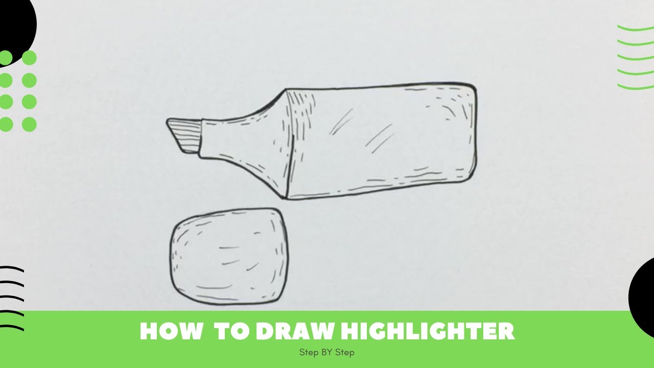 How to Draw Highlighter Easy - YouTube