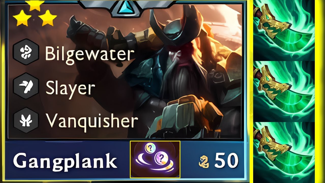 How Toxic is Gangplank ⭐⭐⭐ 3 Star with 3 Shojin BUILD | TFT SET 16 ...