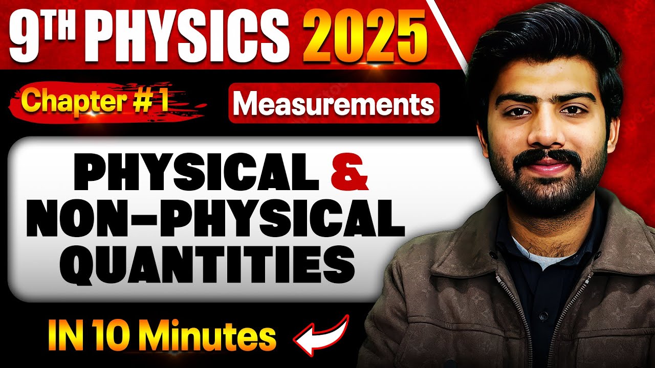 Physical & Non-Physical Quantities | Class 9th Physics Chapter 1 ...