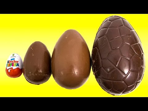 Surprise Eggs Different sizes! Opening Kinder Surprise Egg Mystery Chocolate Eggs - Vengatoon