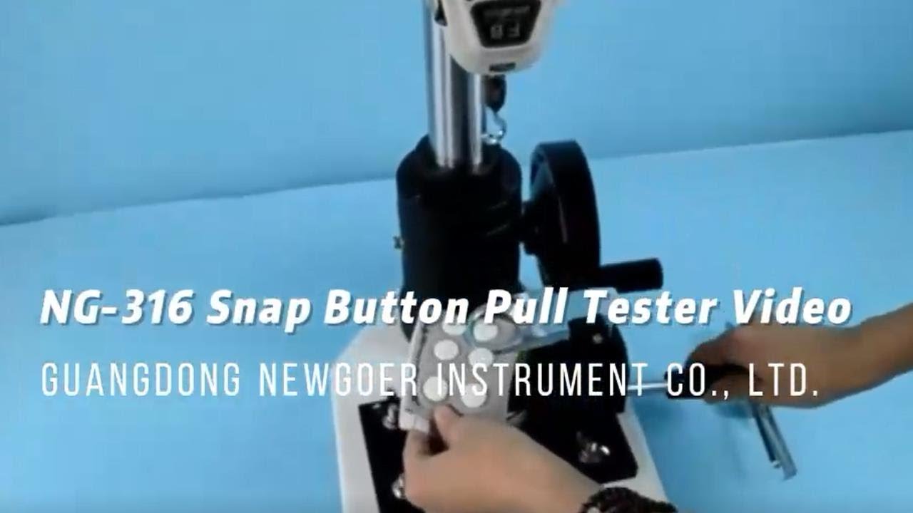 Snap Button Pull Tester, Snap Button Tensile Tester - YouTube