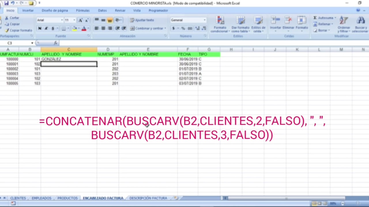 Funcion Buscarv Excel Parte 1 Youtube