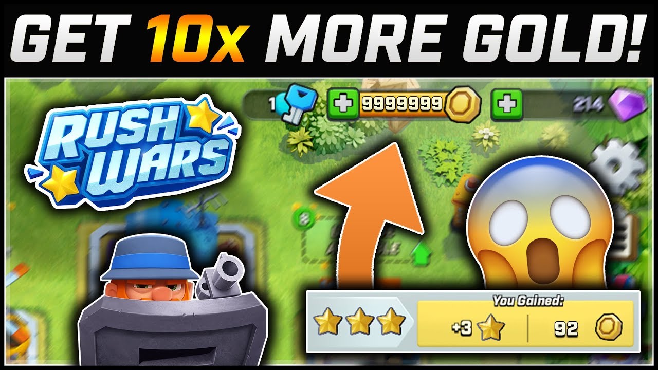 GET 5x to 10x More GOLD from EVERY Rush Wars Battle! BEST Rush Wars ...