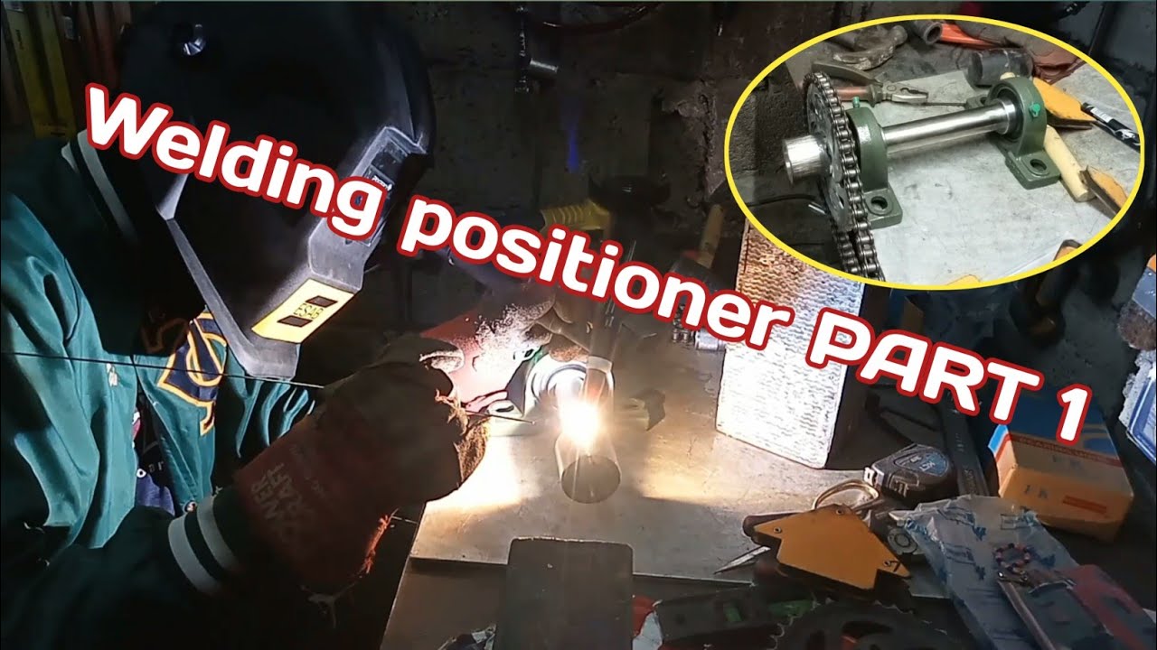 Welding positioner part 1 shop fabrication - YouTube