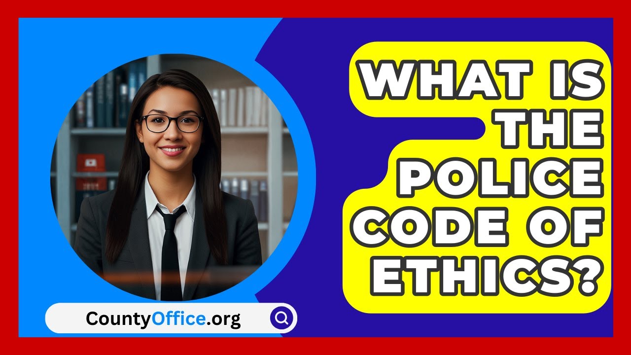What Is The Police Code Of Ethics? - CountyOffice.org - YouTube
