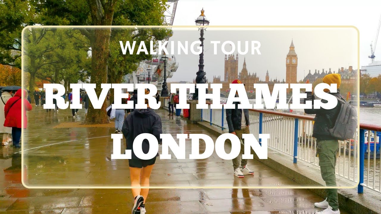 South Bank Walk | London England Walking Tour 4k | London Thames River ...