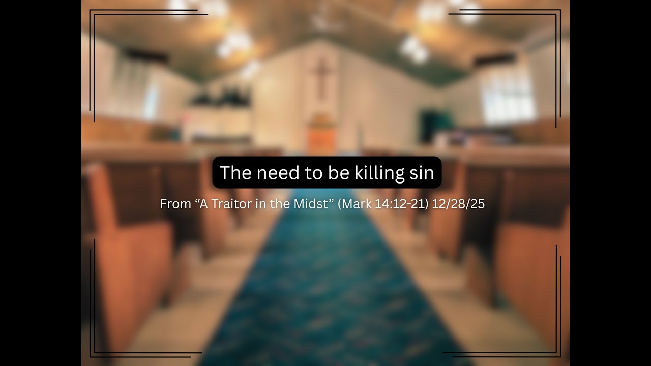 The need to be killing sin - YouTube