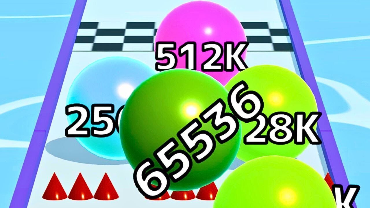 Ball Run Infinity Number Up To (128M, 256M, 512M, 1024M) ! All Levels ...