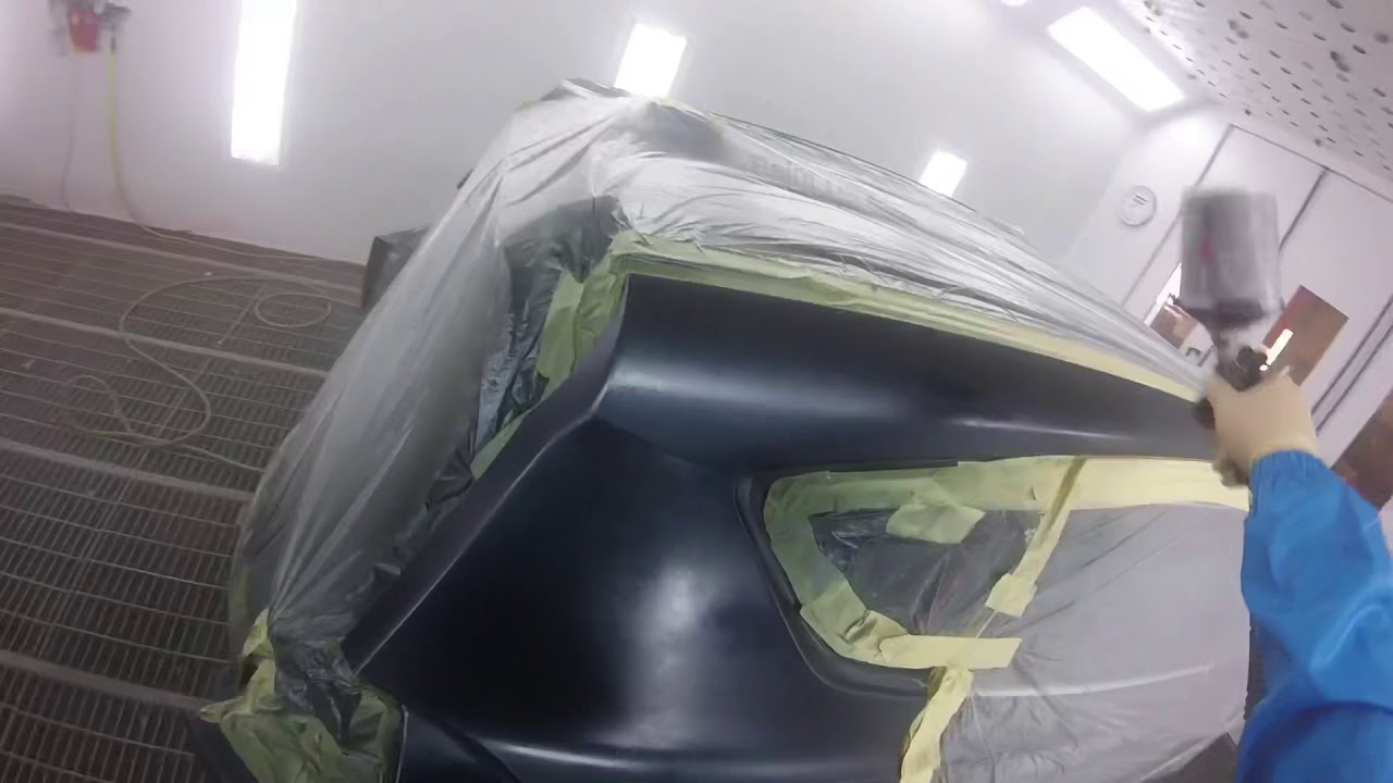 Spray Painting Toyota RAV4 with Sikkens Autobase Plus. - YouTube