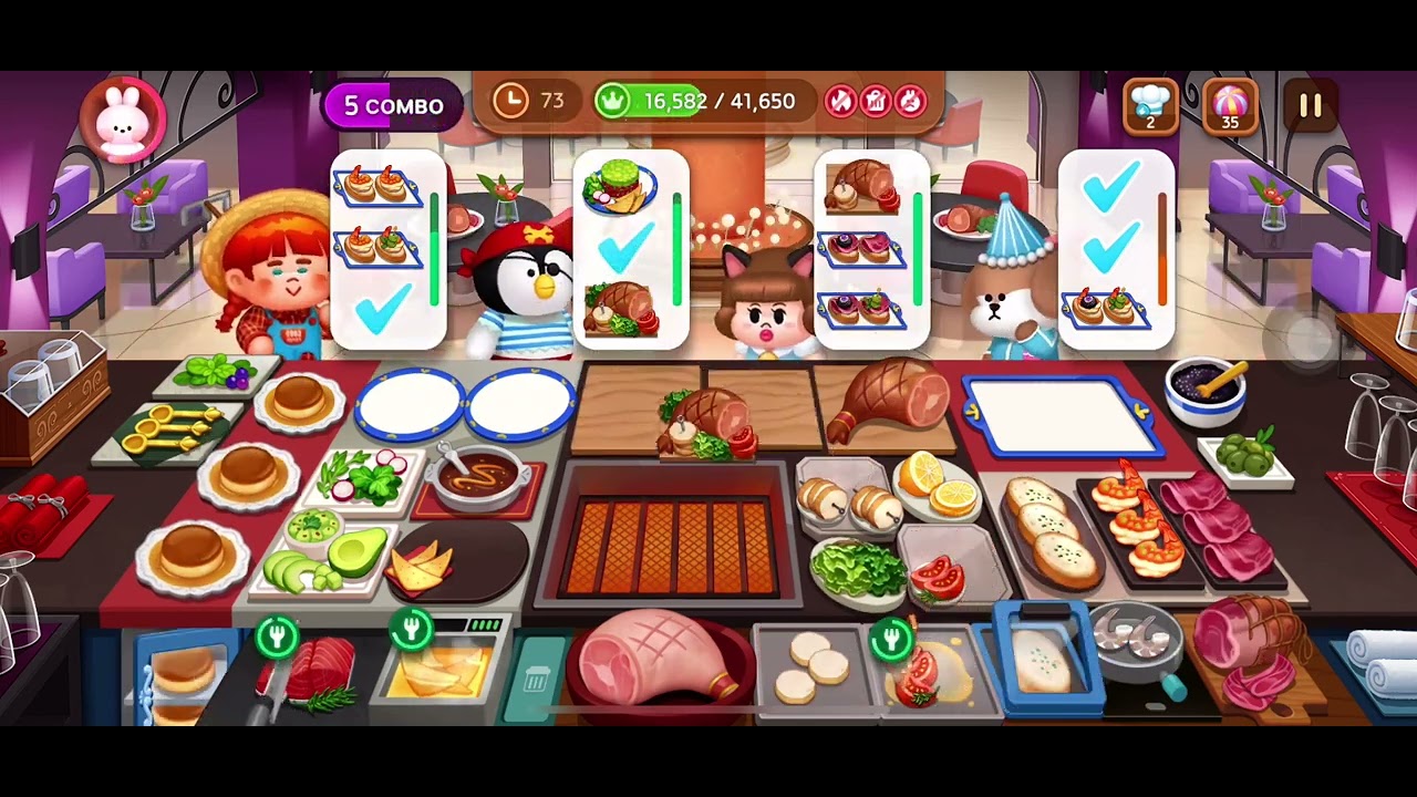 LINE CHEF HOLA SPAIN Kitchen Stage 40-2 - YouTube